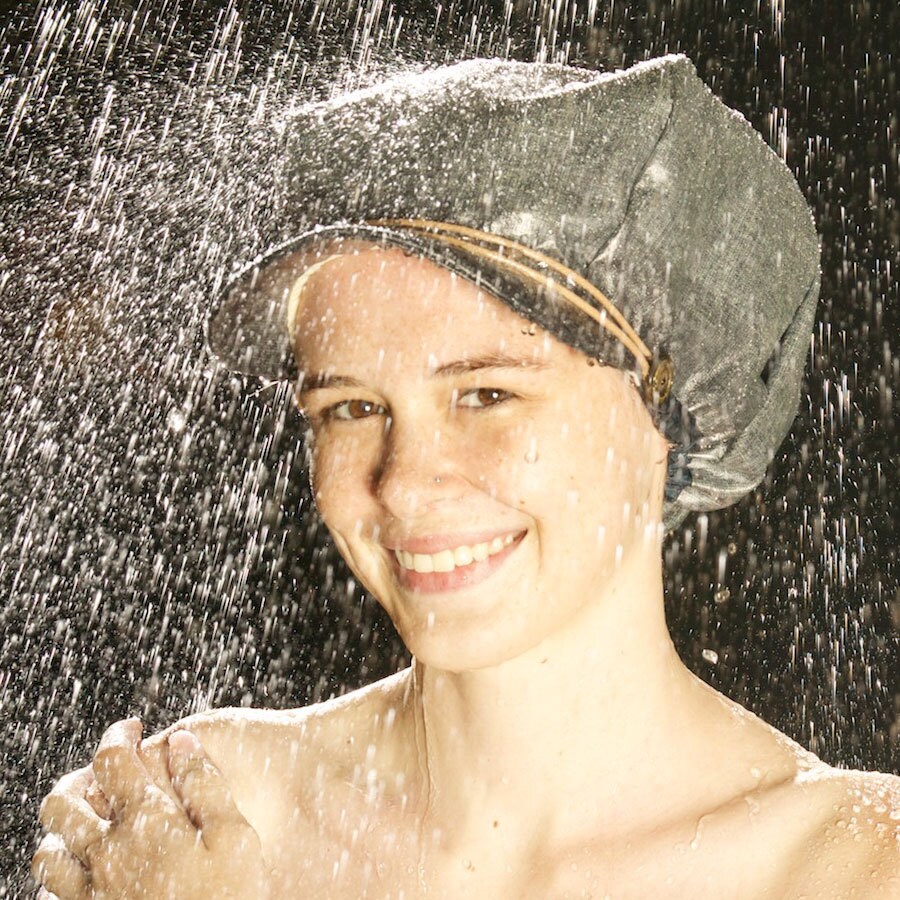 Shower Cap - Organic Adjustable - MEN & WOMEN - Daily Denim - Etsy