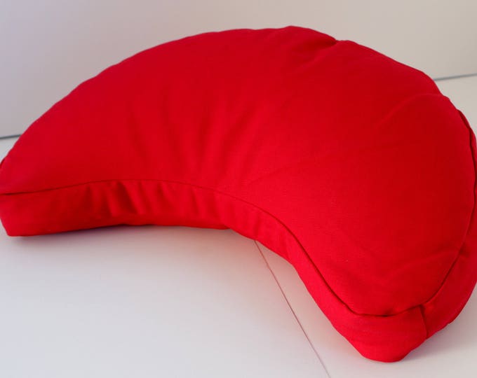 Crescent Buckwheat Zafu Meditation Cushion - Red - Etsy