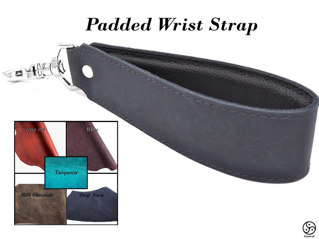 Leather Padded Wrist Strap - Etsy
