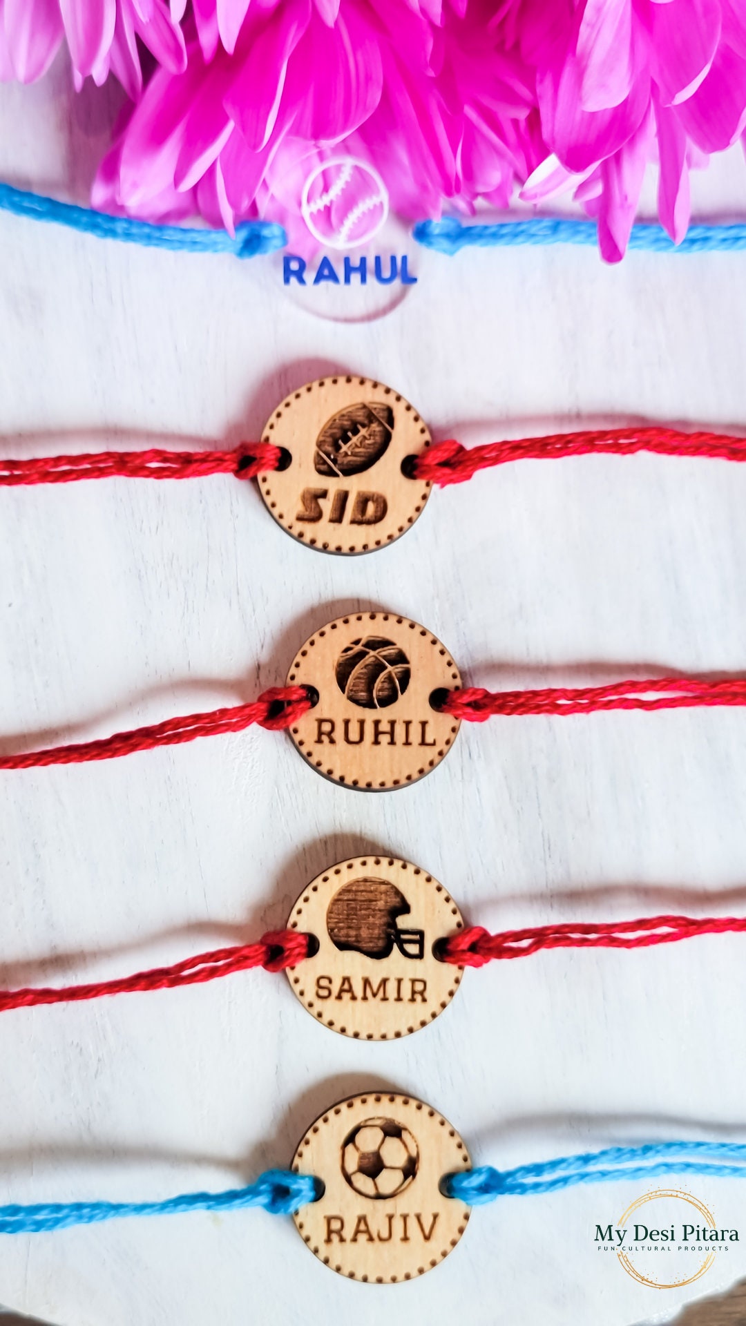 Sports Rakhi Wood | Football Basketball Soccer | Rakhdi | Rakshabandhan ...