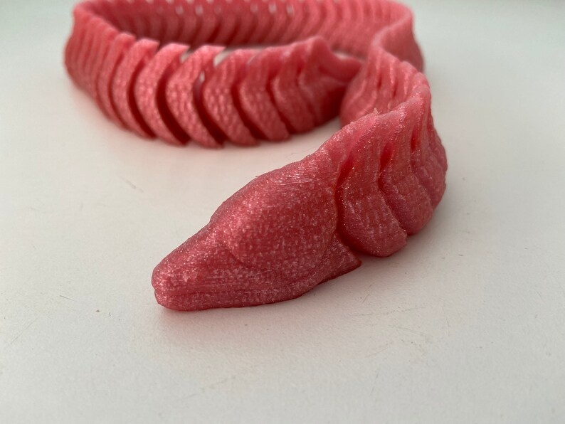 3D Printed Articulating Eddie the Eel Flexi Fidget Toy - Etsy
