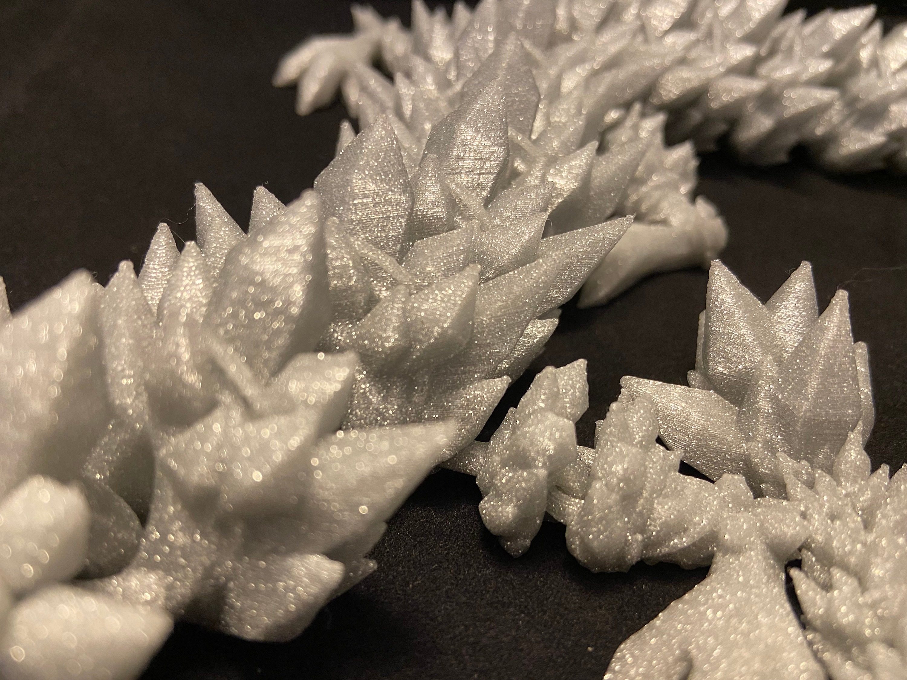 3D PRINTED Articulating Crystal Dragon Design by - Etsy