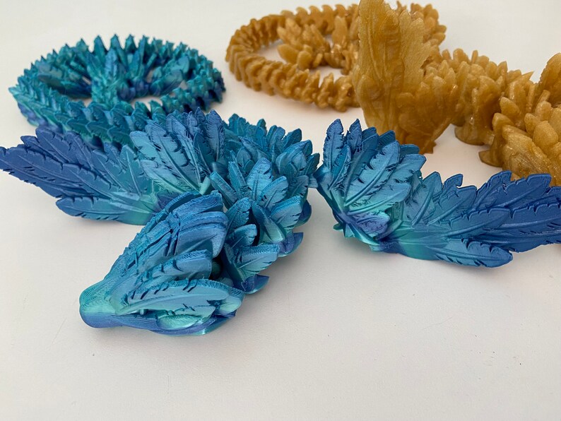 3D PRINTED - Articulating Flying Serpent / Dragon - Design by ...