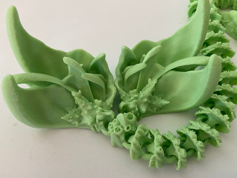 3D PRINTED Articulating Coral Reef Dragon Design by - Etsy