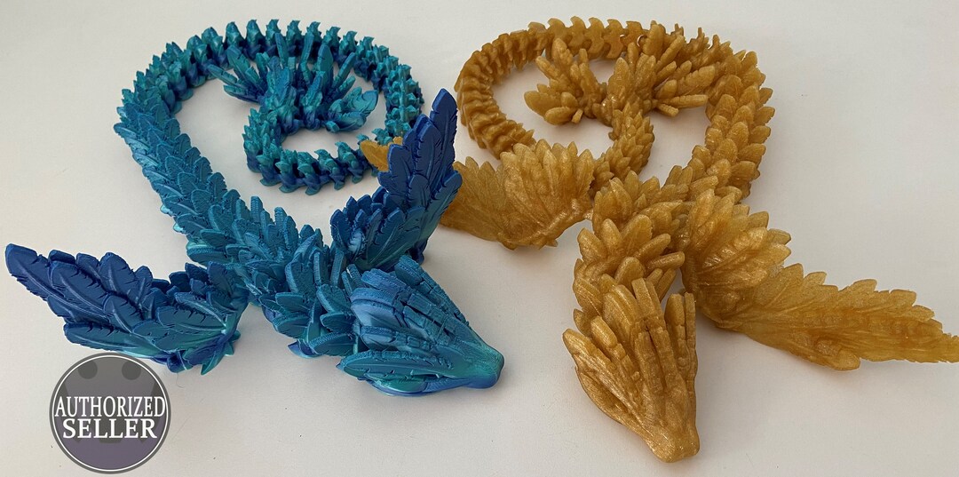 3D PRINTED - Articulating Flying Serpent / Dragon - Design by ...