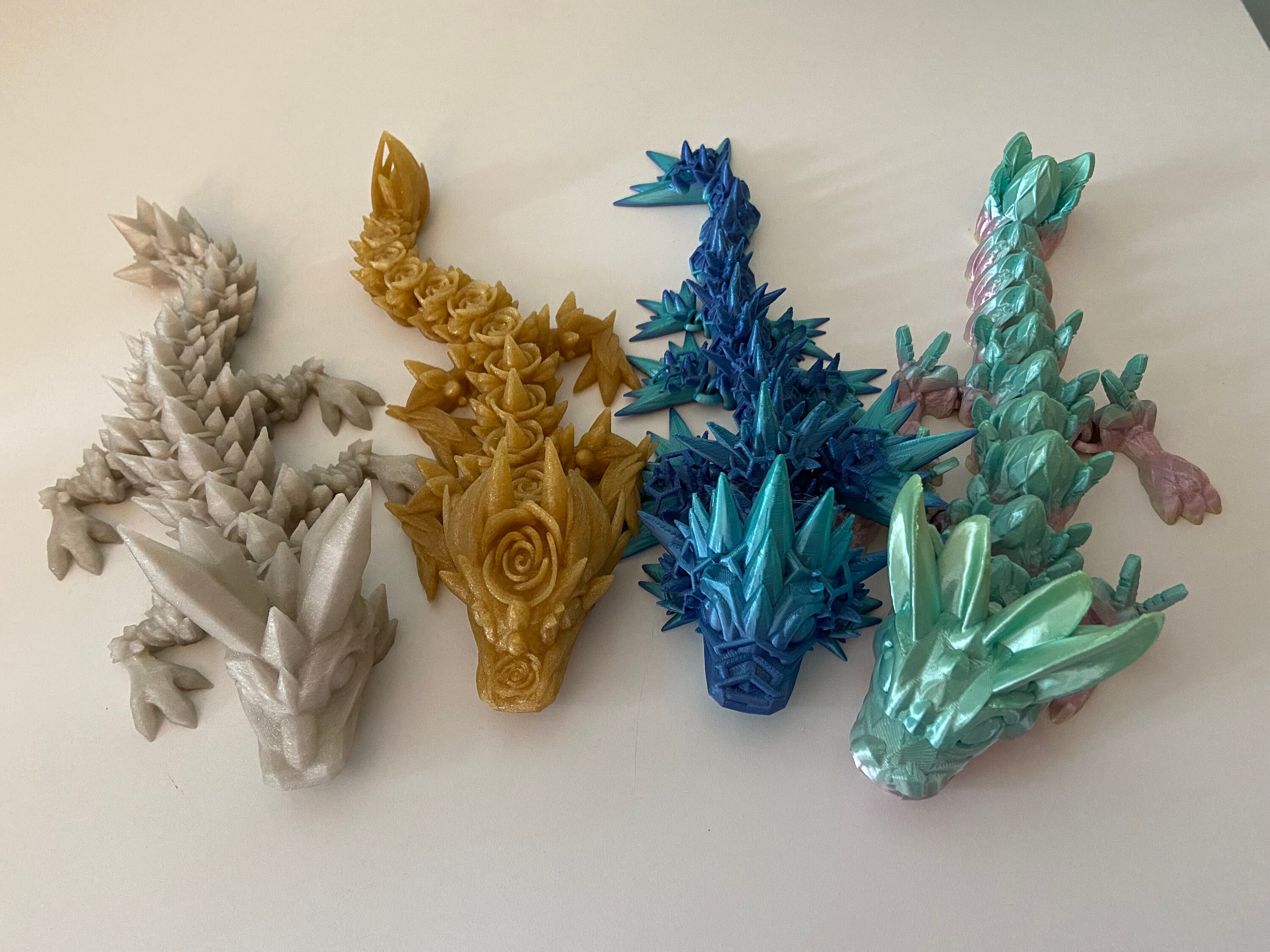 Baby Dragons 8 Designs 3D PRINTED Articulating Dragons - Etsy