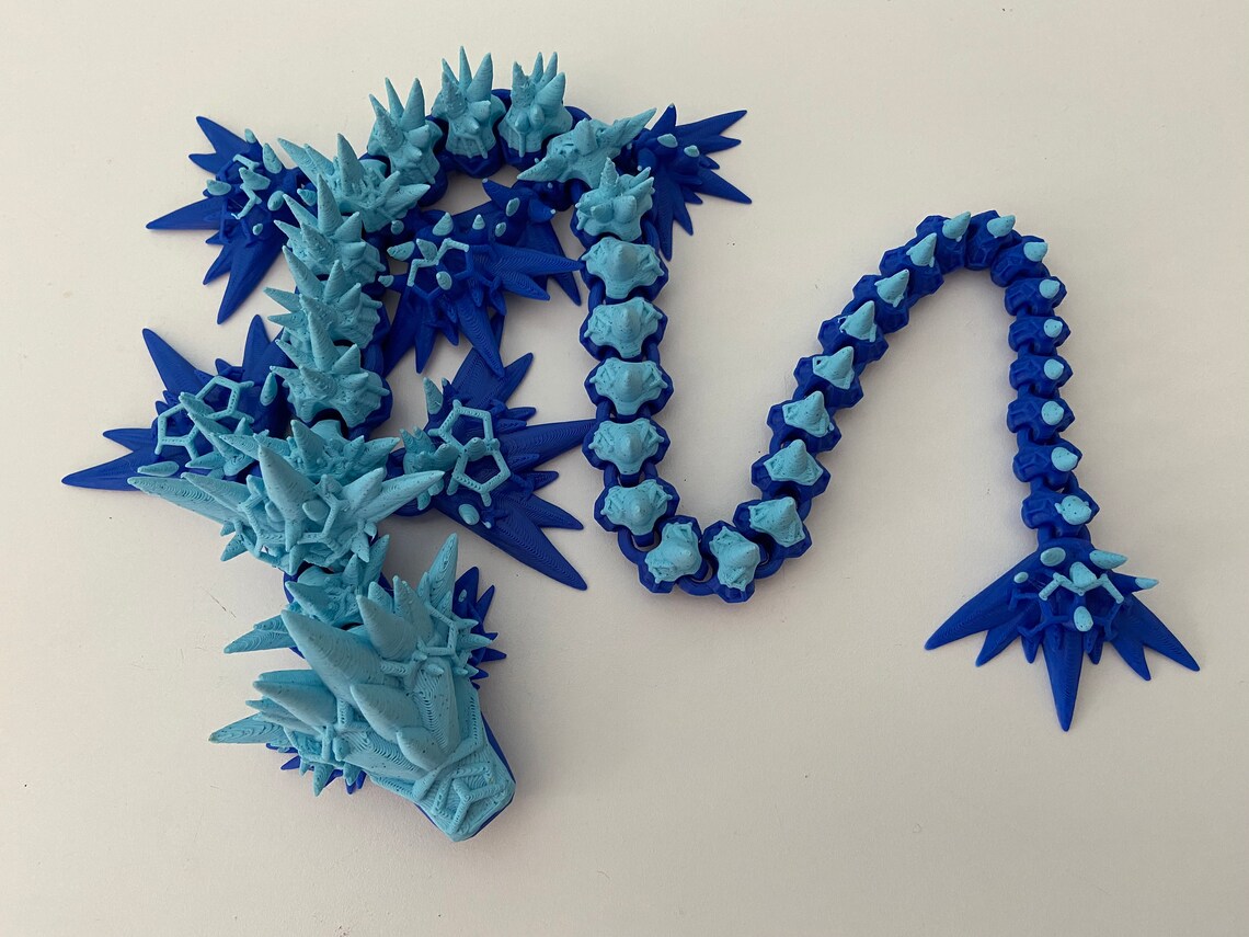 3D PRINTED - Articulating Void Sea Dragon - Design by Cinderwing3d - Etsy