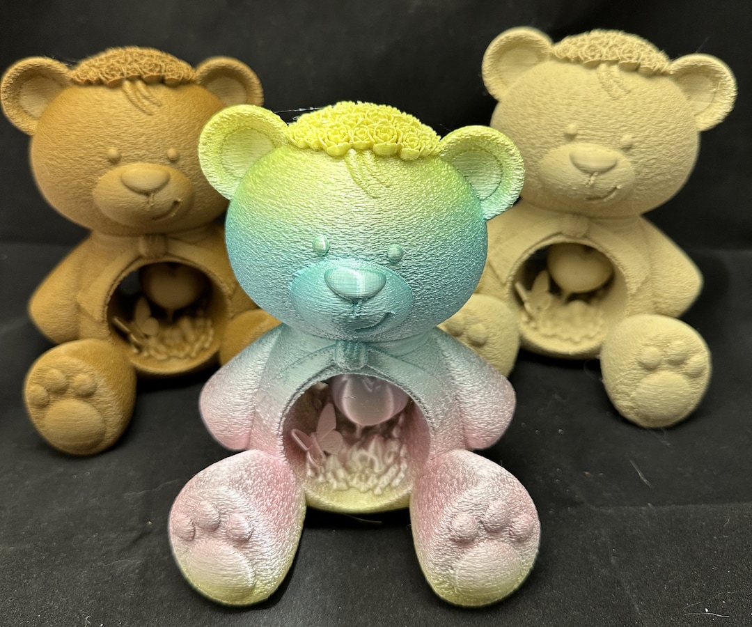 3D Printed - Ornamental Teddy Bear Statue - Design by Koza Design - Etsy