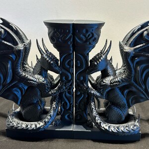 3D PRINTED - Pair of Stunning Dragon Bookends - Etsy