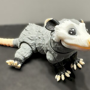 3D Printed - Opossum - Flexi Fidget Toy - Design by Matmire Makes - Etsy