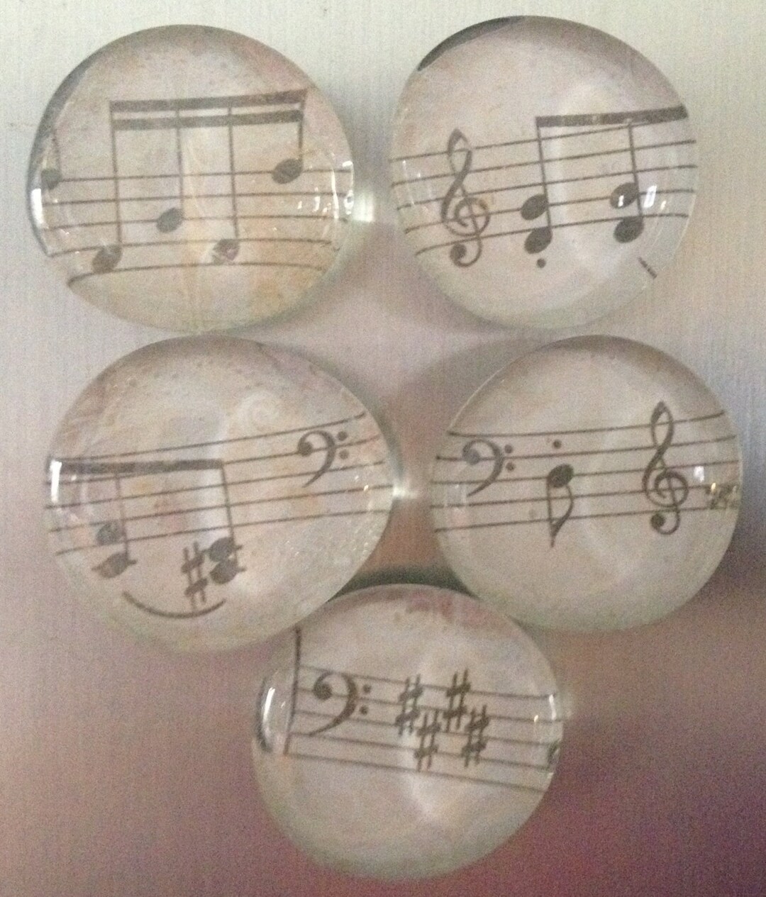 Music Sheet Refrigerator Magnets, Set of 5 - Etsy