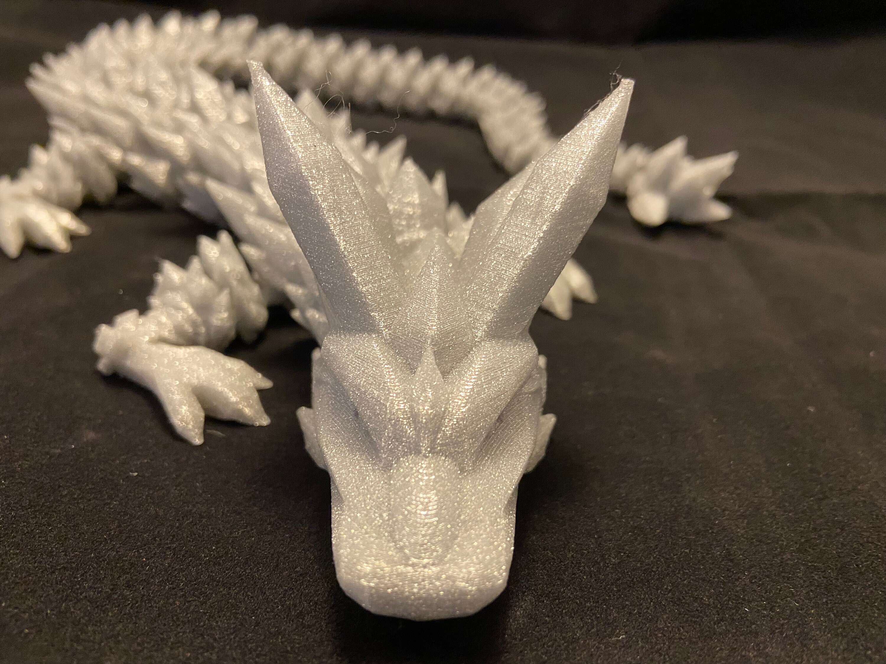 3D PRINTED Articulating Crystal Dragon Design by - Etsy