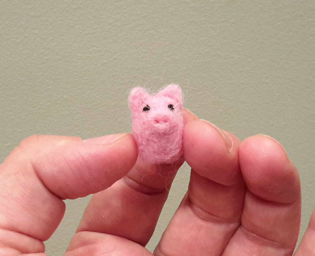 Needle Felted Pig, Pink Pig, Needle Felted Animal, Waldorf Toy, Soft ...