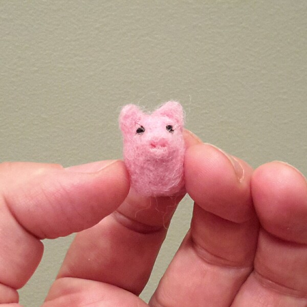 Needle Felted Pig - Etsy