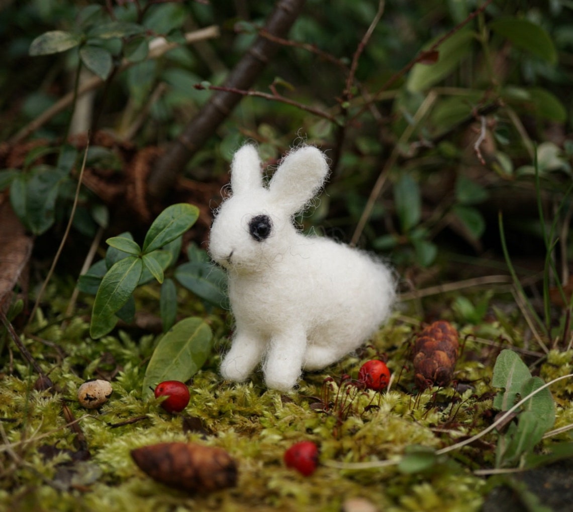 Needle Felted Rabbit Miniature Rabbit Felted Rabbit Felted - Etsy