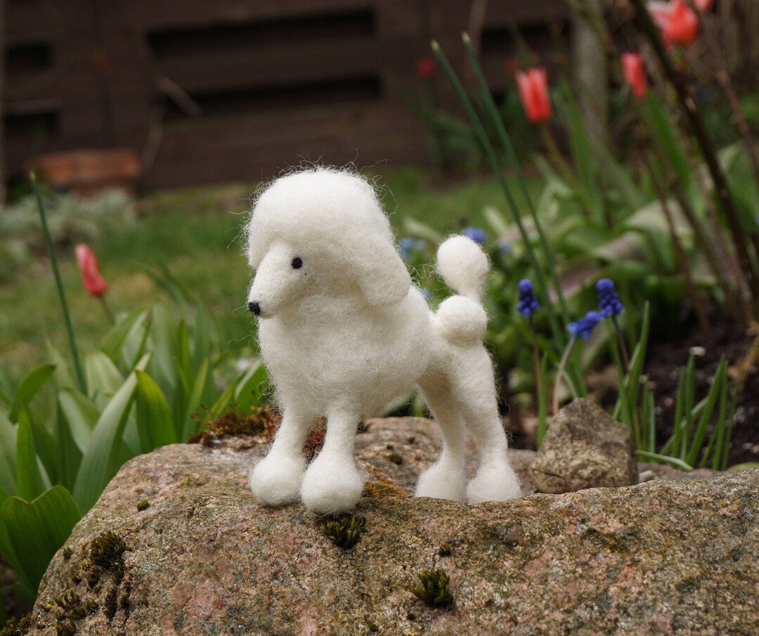 Needle Felted Poodle, Poodle, Needle Felted Animal, Needle Felted Dog ...