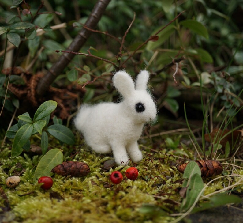 Needle Felted Rabbit Miniature Rabbit Felted Rabbit Felted - Etsy