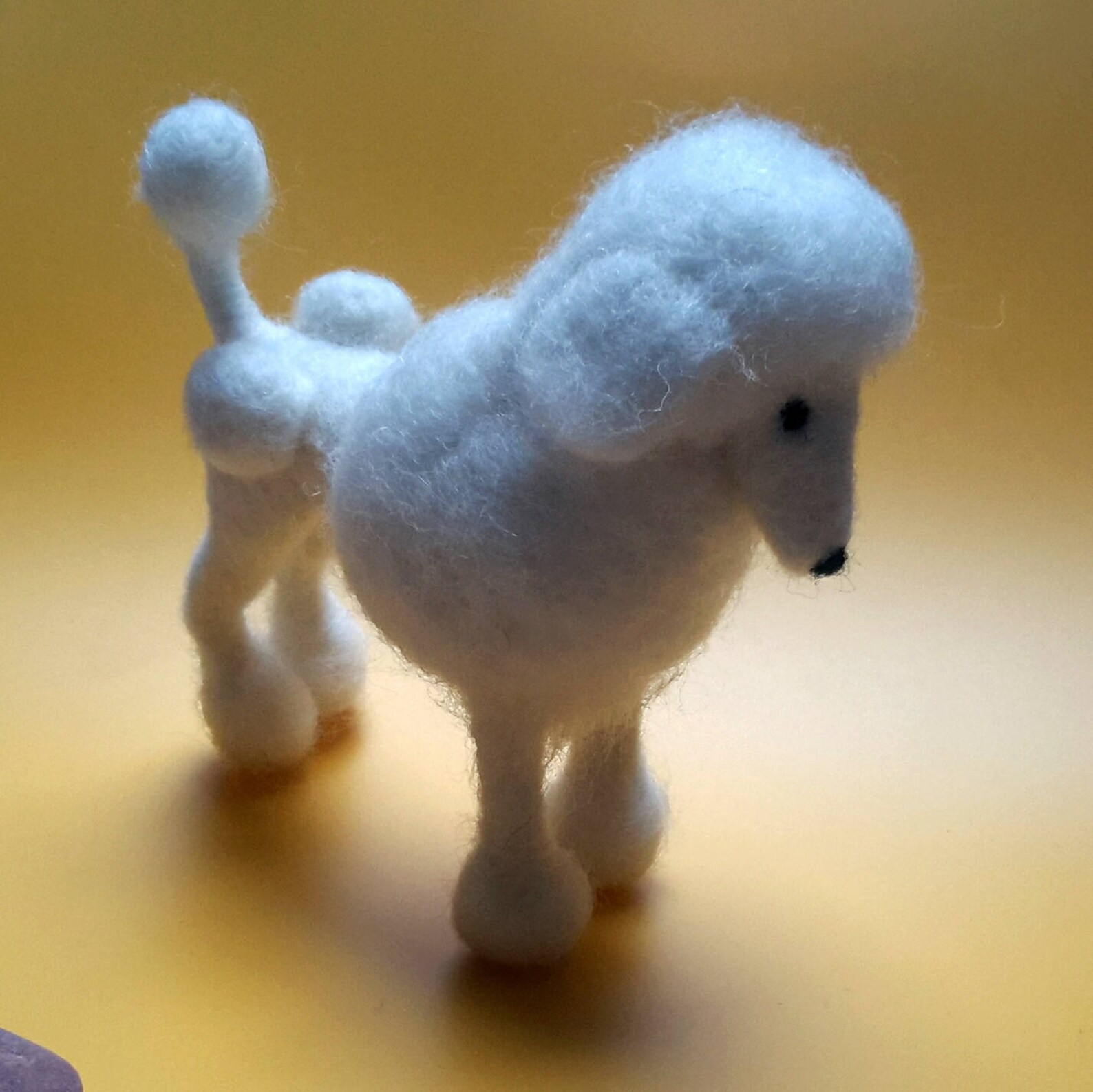 Needle Felted Poodle Poodle Needle Felted Animal Needle - Etsy