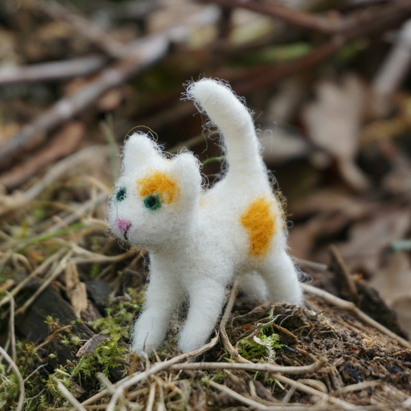 Miniature Felt Cat - Etsy