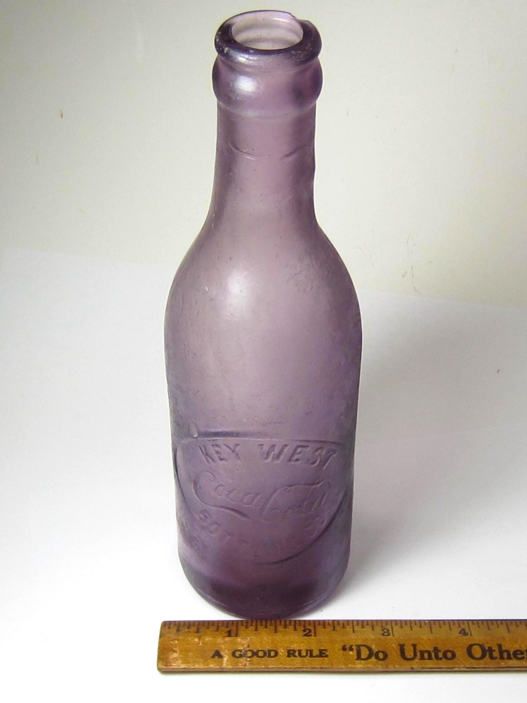 Vintage Key West Coca-cola Bottle: Amethyst Sun-purpled DIXIE Base ...