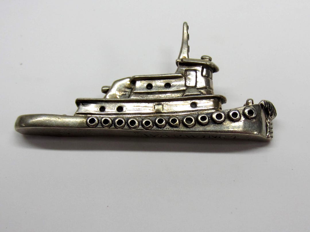 Vintage Breakell Sterling Silver Tugboat Pin – "wauwinet" Nantucket ...