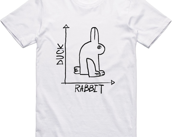 Mens Funny T-shirt Rabbit Duck Design Regular Fit 100% Cotton Tee - Etsy UK