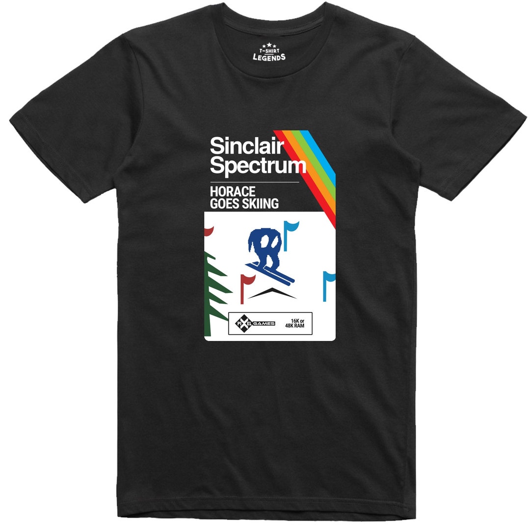 Horace Goes Skiing Mens T Shirt Box Art 8 Bit Officially Licensed ...