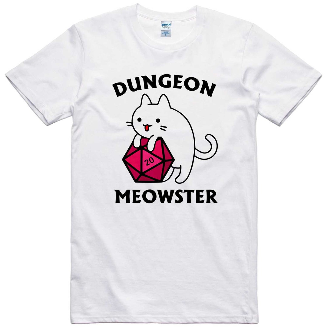Dungeons Meowster Dragons Monster RPG Retro Men's Regular Fit T Shirt ...