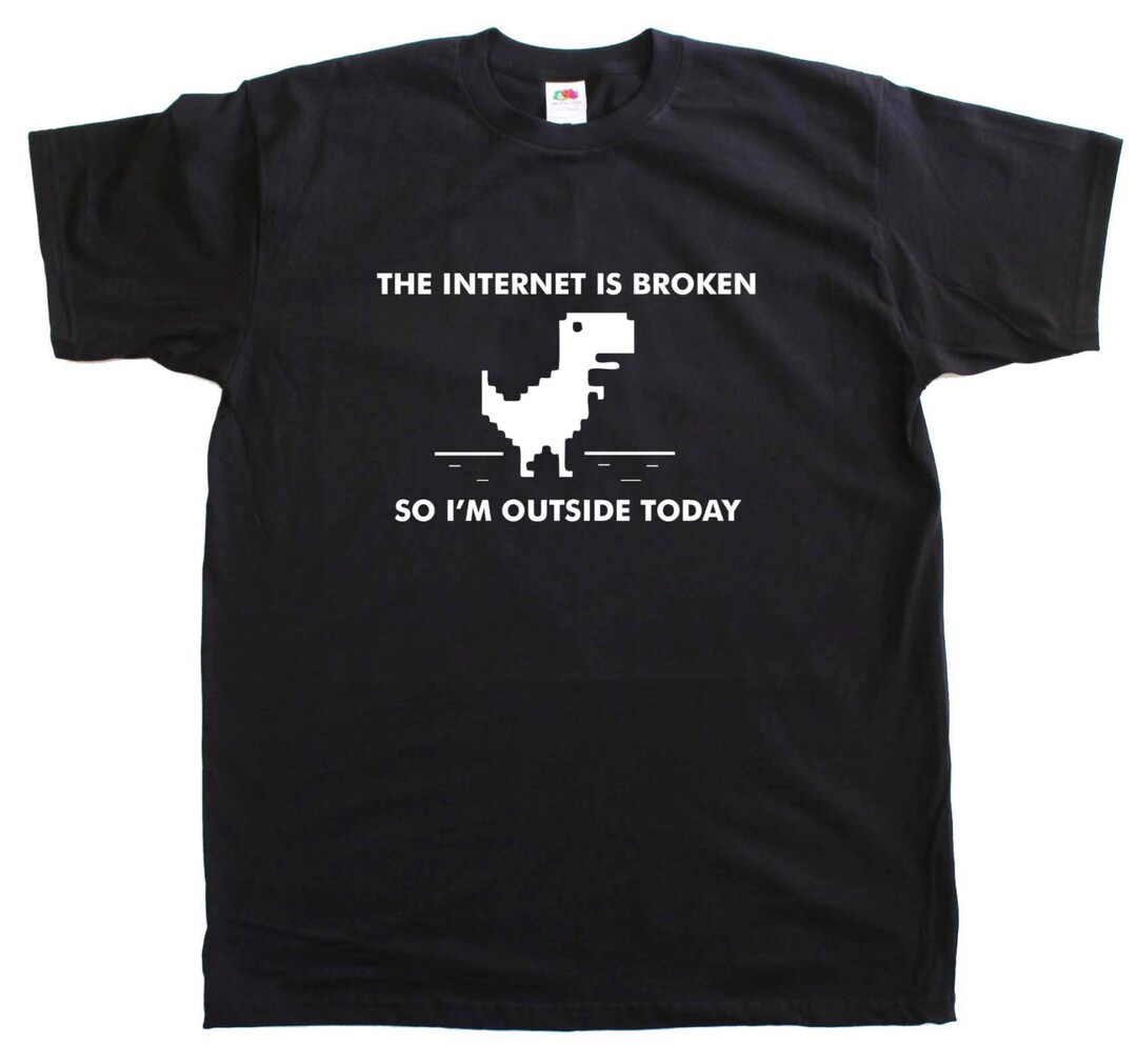 The Internet is Broken Funny Geek Mens Loose Fit Cotton T-shirt - Etsy