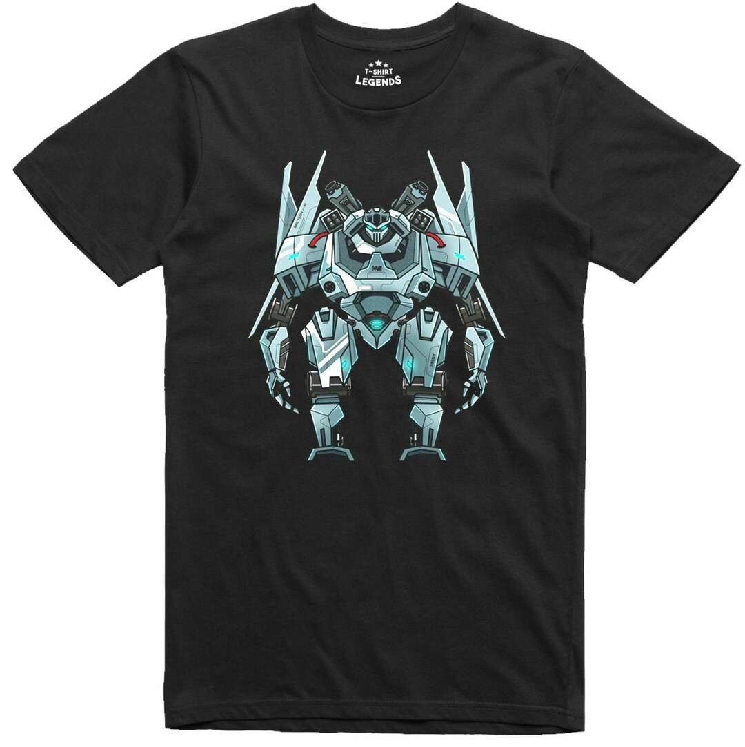 Mens T Shirt Anime Mecha / Mech Science Robot Role Playing Regular Fit ...