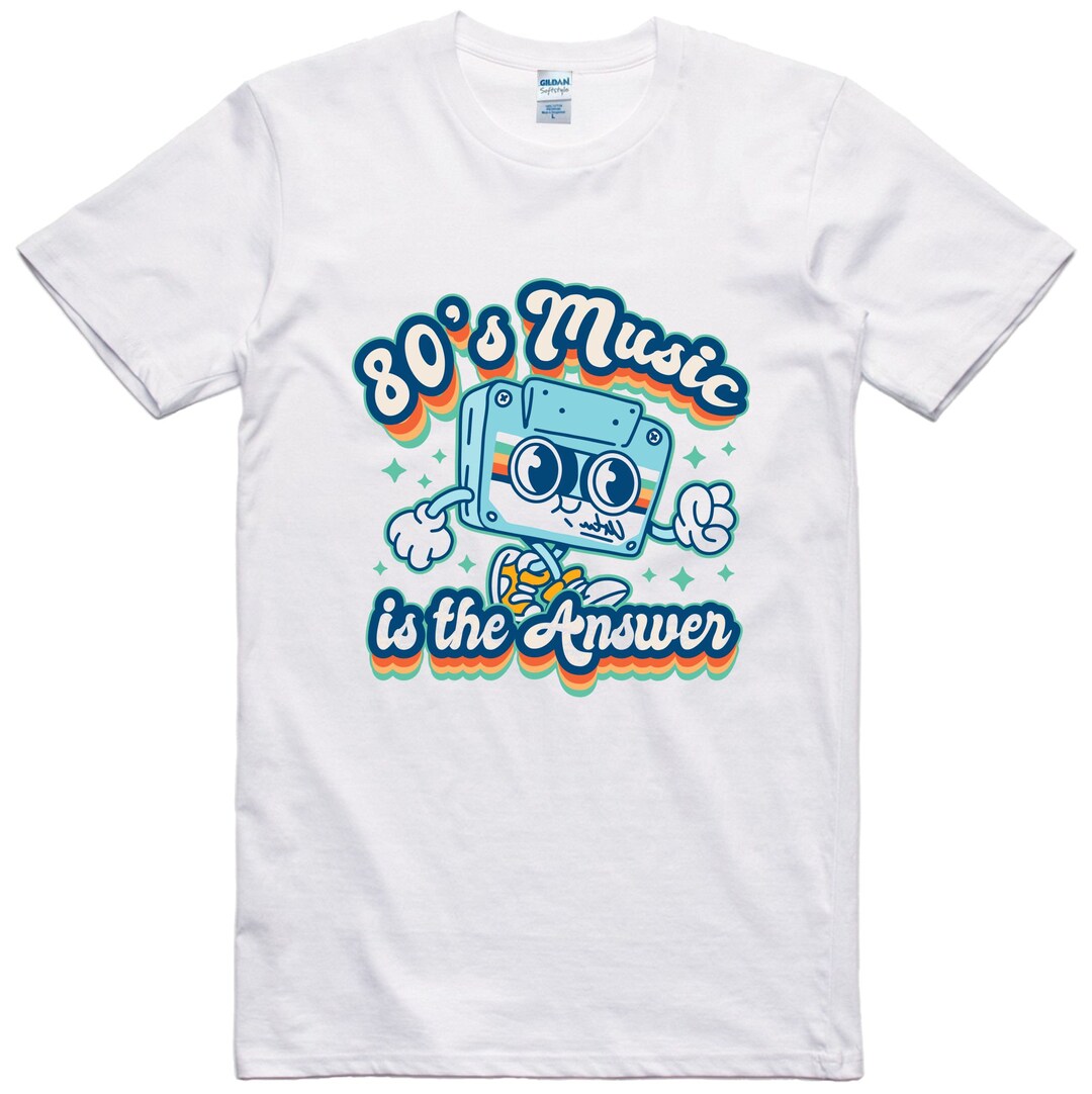 Funny T Shirt 80's Cassette Music Cotton Tee - Etsy