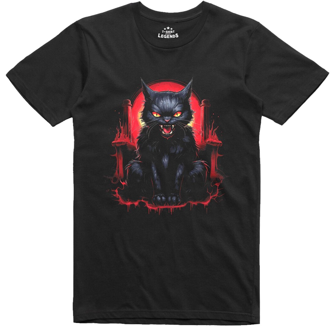 Mens Tshirt Halloween Hellcat Gothic T-shirt Costume Regular Fit Tee - Etsy