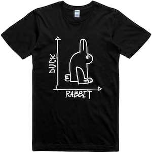 Mens Funny T-shirt Rabbit Duck Design Regular Fit 100% Cotton Tee - Etsy UK