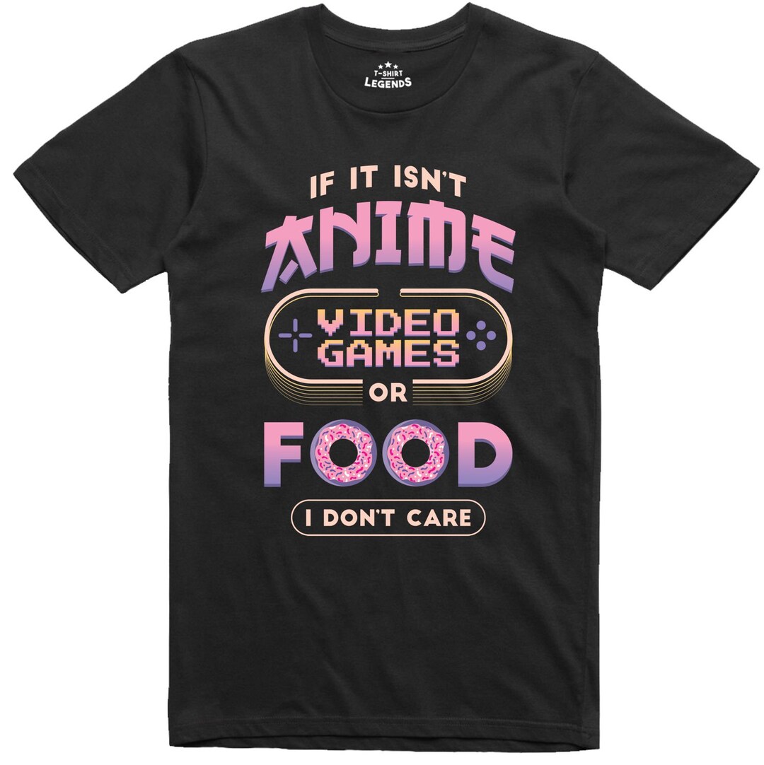 Mens Anime T Shirt Gamer Manga Japanese Geek Regular Fit Gildan Tee - Etsy