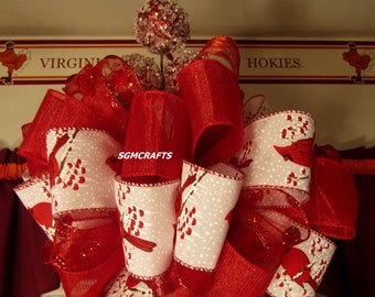 Red Cardinal Tree Topper - Etsy