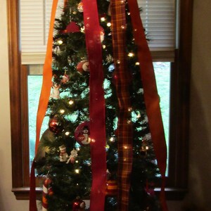 Virginia Tech Christmas Tree Topper Bow VT Hokies Bow VT Decor Orange ...