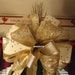 Champagne Wired Ribbon Tree Topper Bow Christmas Tree Topper Bow ...
