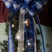 Blue and Silver Christmas Tree Topper Bow Royal Blue and - Etsy