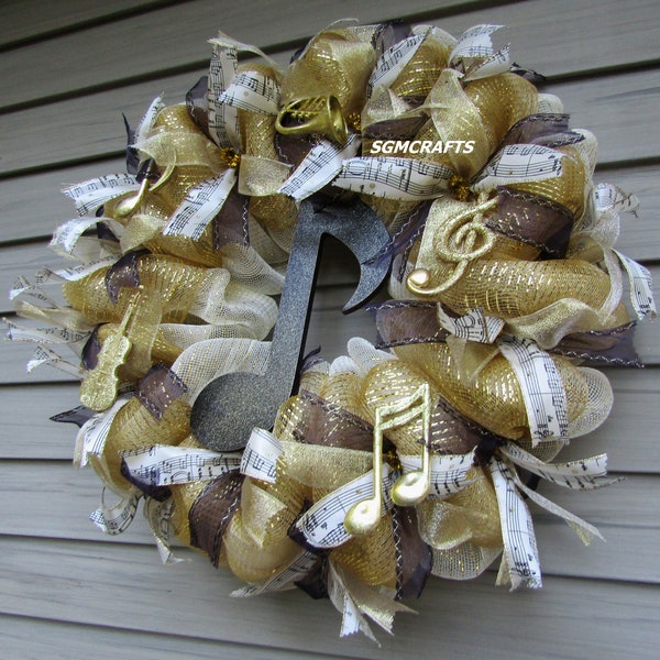 Musical Notes Wreath - Etsy