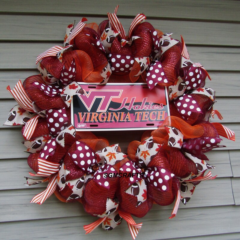 Virginia Tech Wreath - Etsy