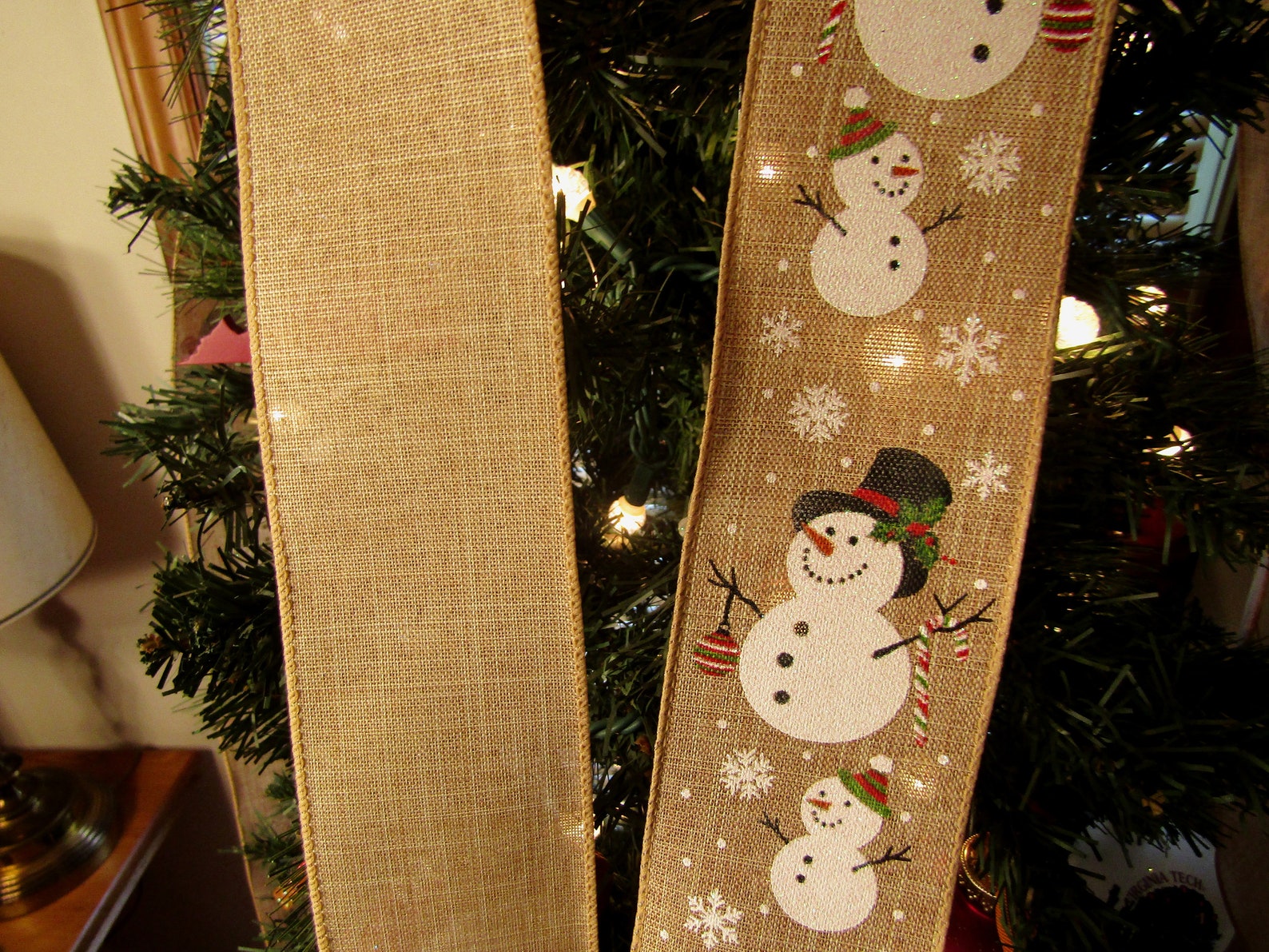 Rustic Snowman Christmas Tree Topper Bow Snowman Tree Topper | Etsy