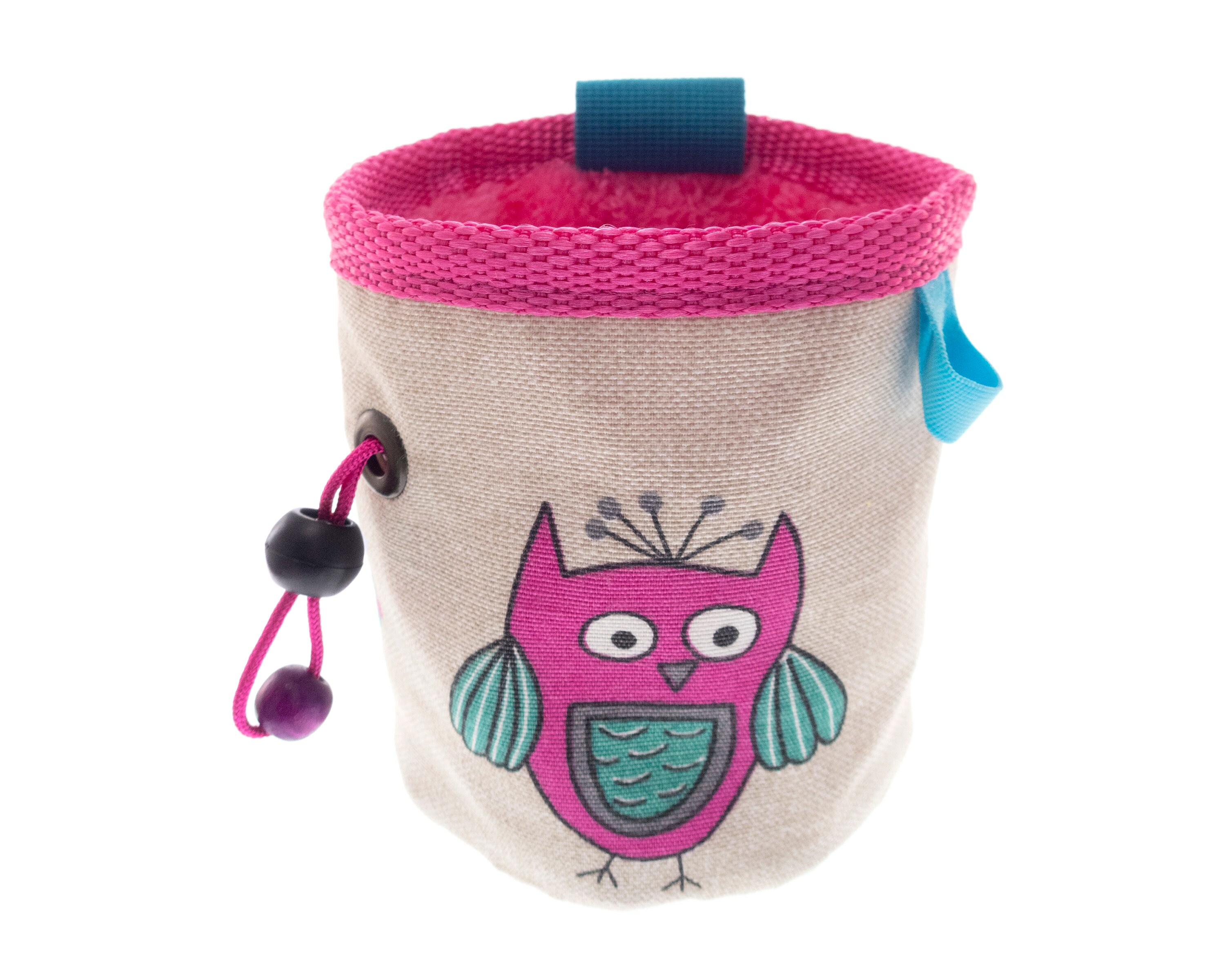 Girls Chalk Bag, Pink Small Rock Climbing and Bouldering Bucket Bag ...
