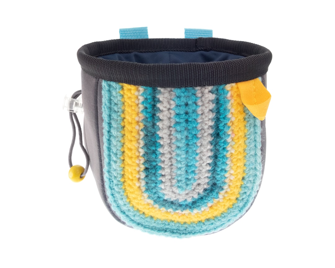 Knit Chalk Bag Attach Harness, Bouldering and Rock Climbing Gift ...