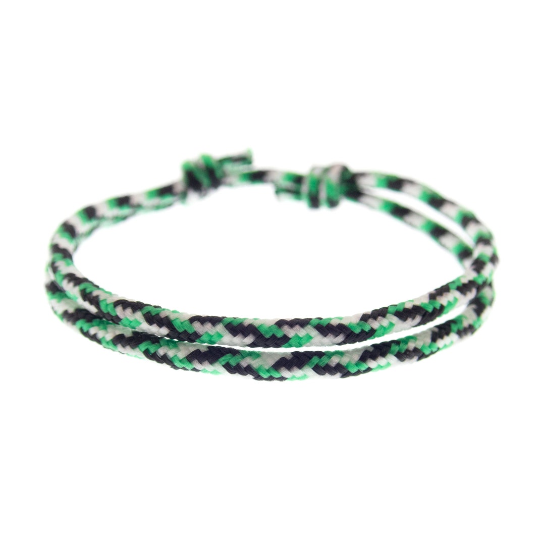 Wristband for Guys, Stylish Mens Black Gym Bracelet, Cool Rope Men's ...