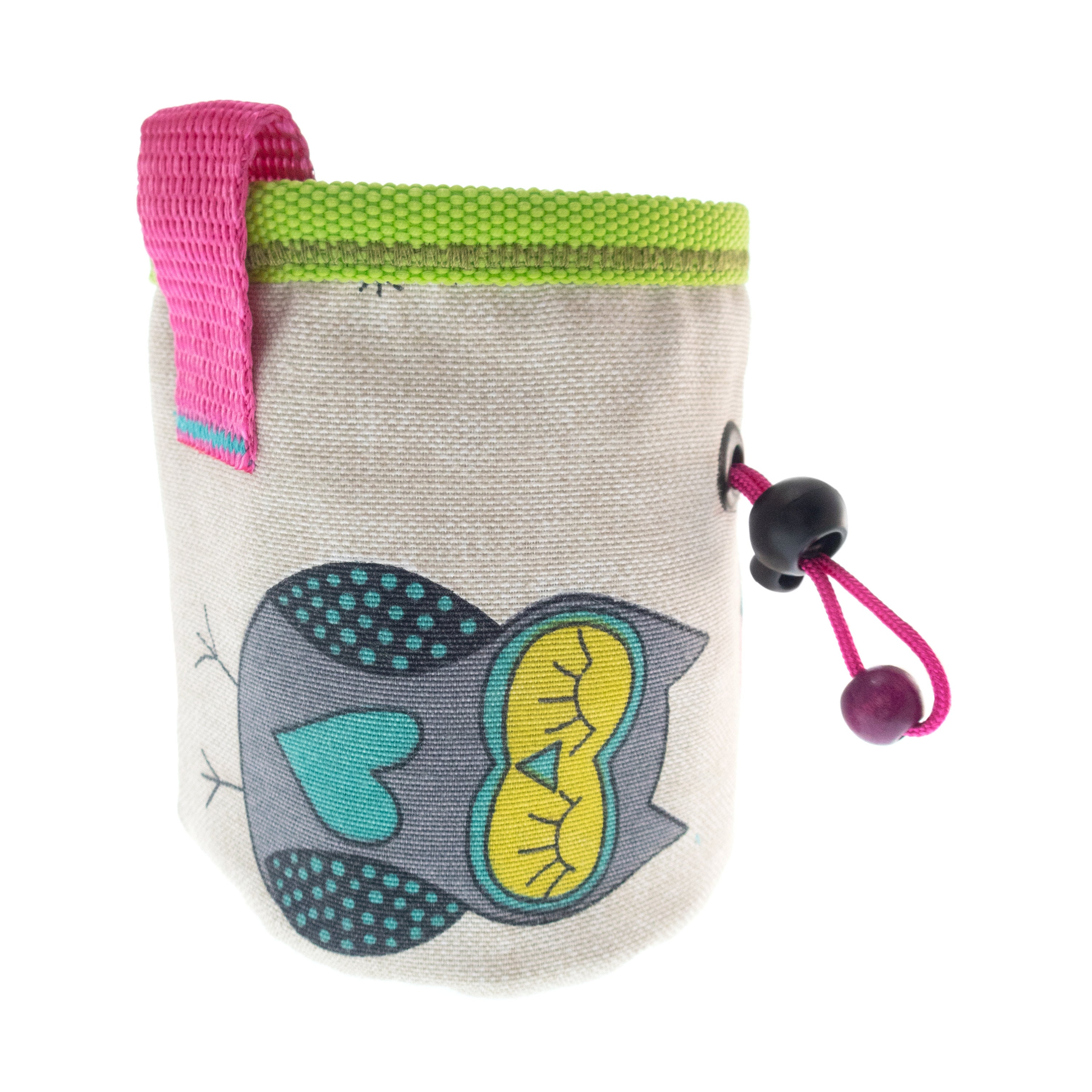 Childrens Climbing Chalk Bag, Kids Funny Equipment Chalk Pouch Pink. S Size