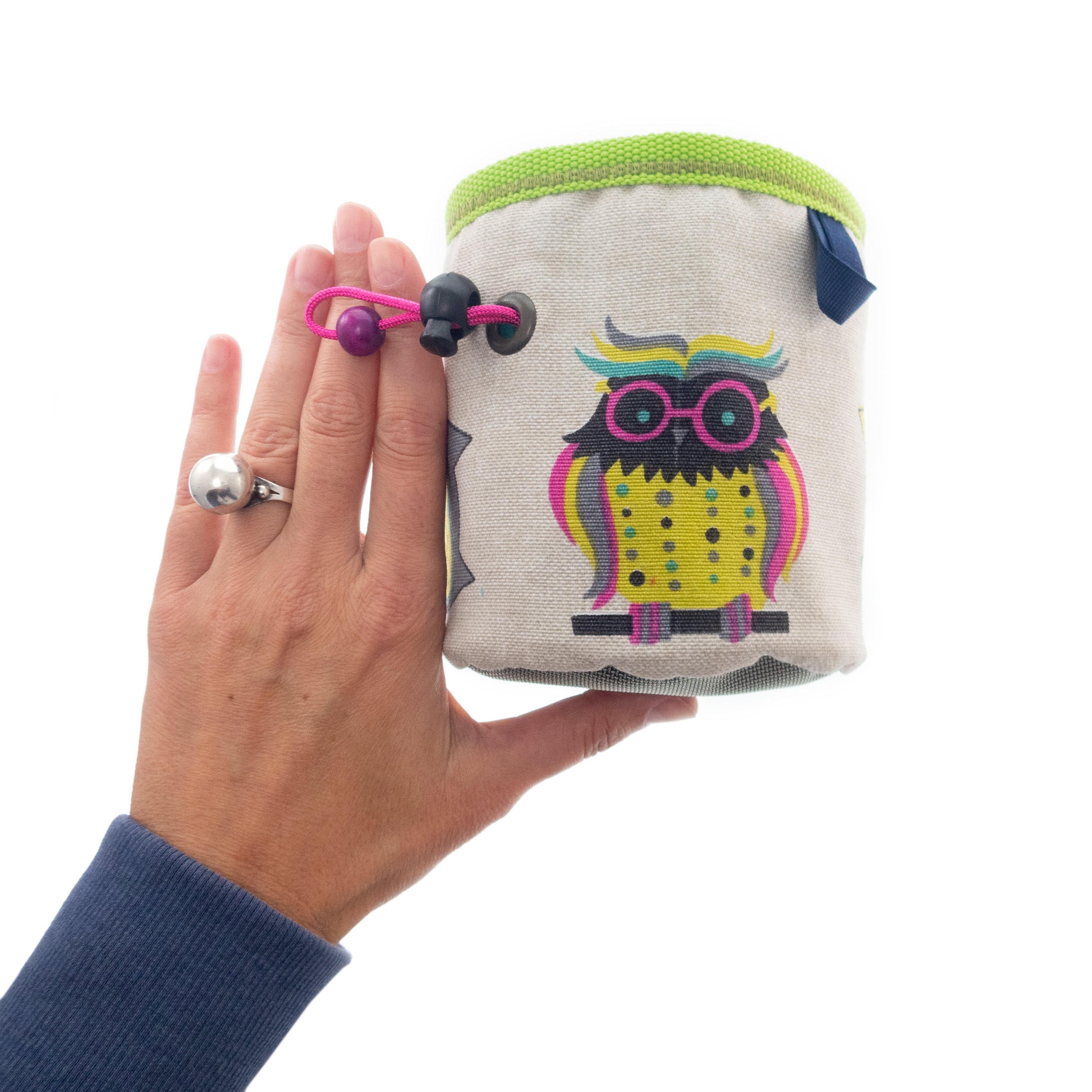 Childrens Climbing Chalk Bag, Kids Funny Equipment Chalk Pouch Pink. S Size