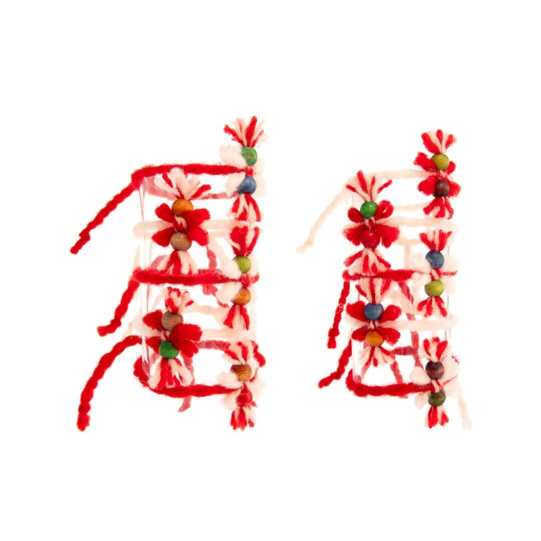 Baba Marta Bracelet Martenitsa Bracelet. Bulgarian Red and White ...