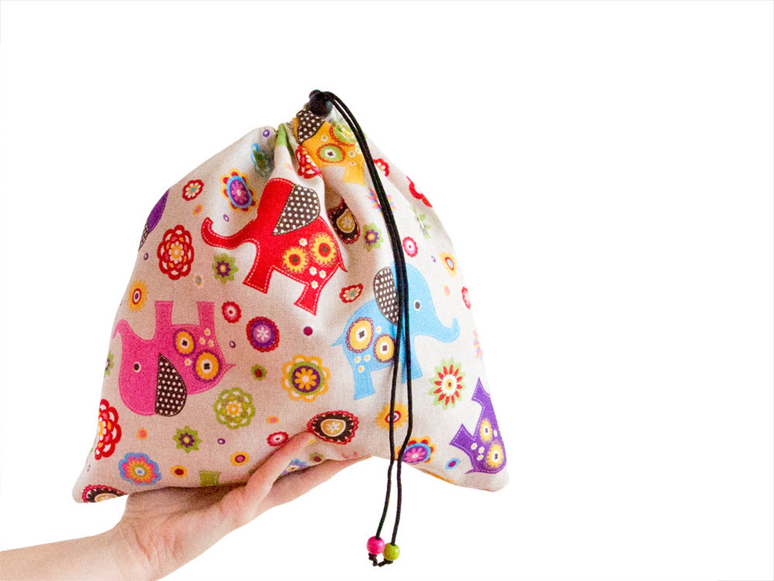 Drawstring Shoe Bag, String Cinch Sack for Travel, Cotton Sackpack Dust ...