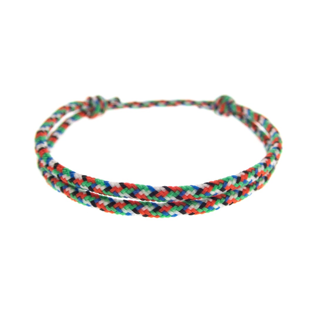 Zig Zag String Bracelet. Adjustable Knot Friendship Jewelry 4 Colors ...