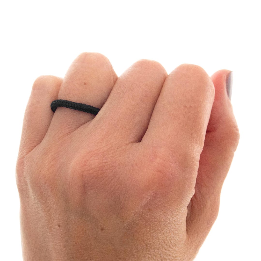 Simple Matching Rings of Rope. Unique Wedding Bands for Couples ...